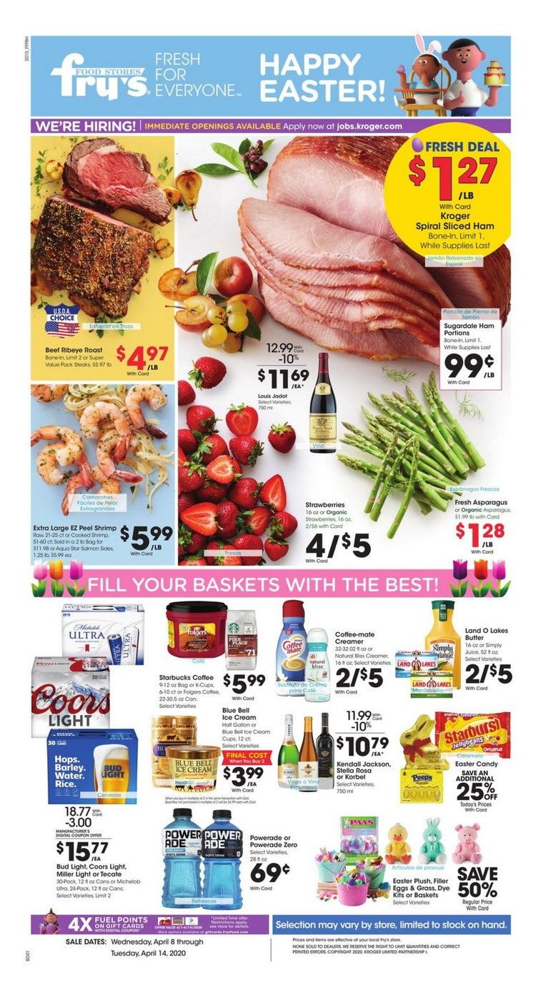 Fry's Food Weekly Ad Apr 08 – Apr 14, 2020