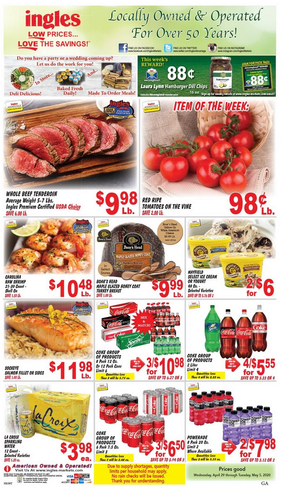 Ingles Weekly Flyer Apr 29 – May 05, 2020