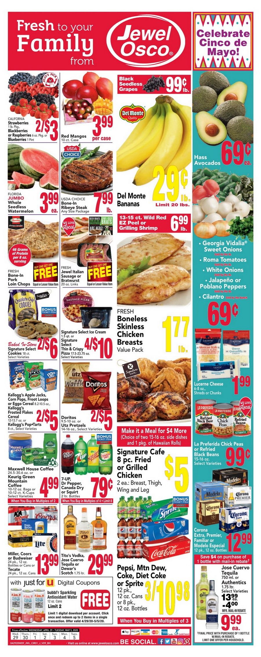 Jewel Osco Weekly Circular Apr 29 – May 05, 2020