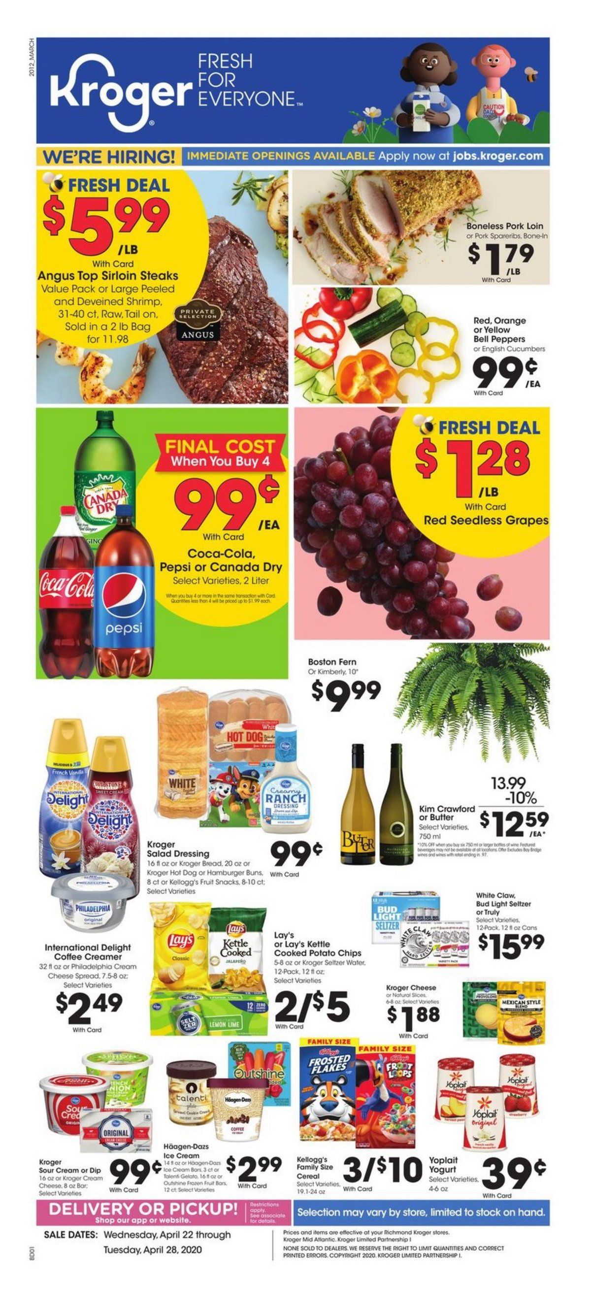 Kroger Weekly Ad Apr 22 – Apr 28, 2020