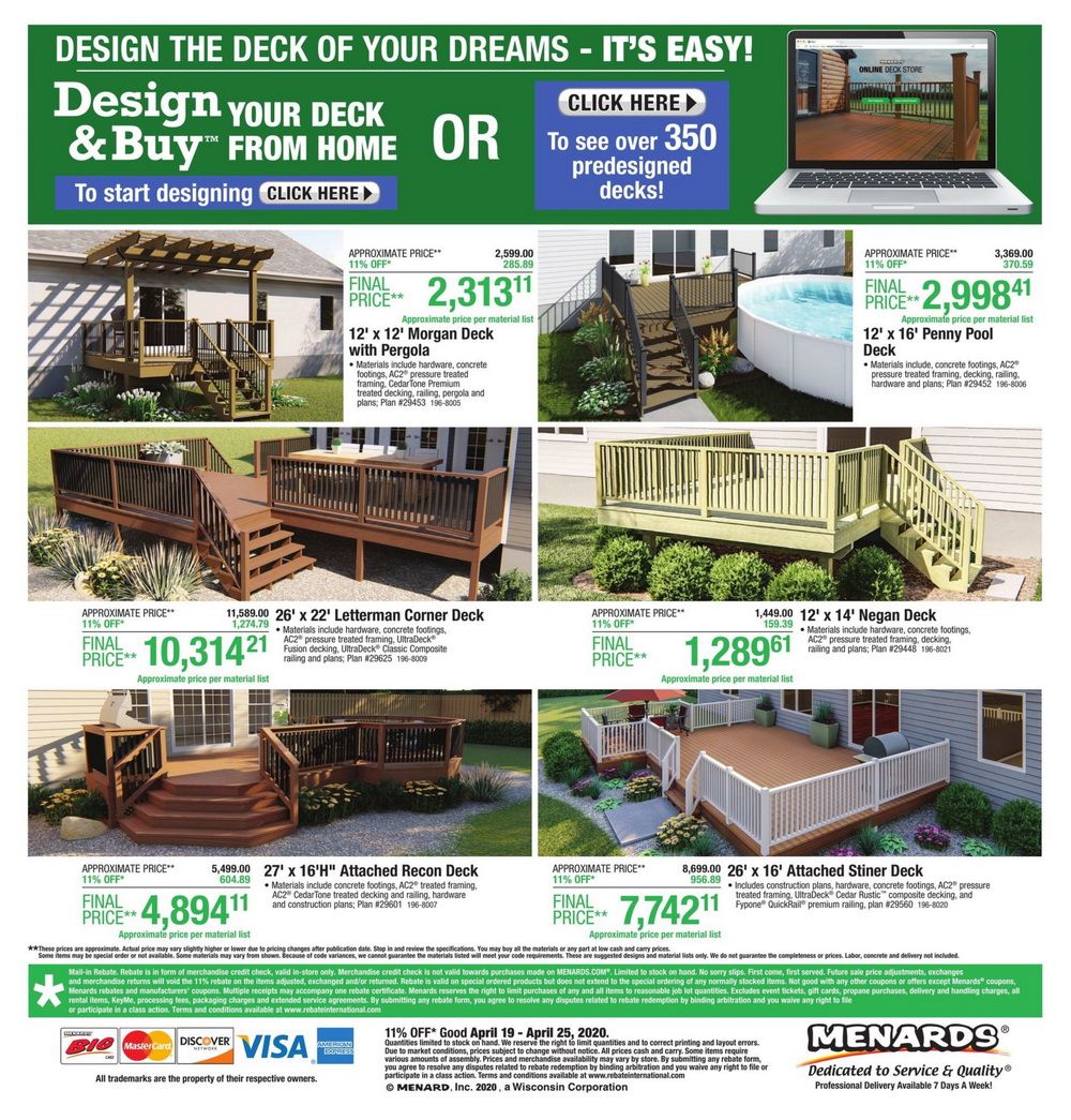 Menards Weekly Ad Apr 19 – Apr 25, 2020