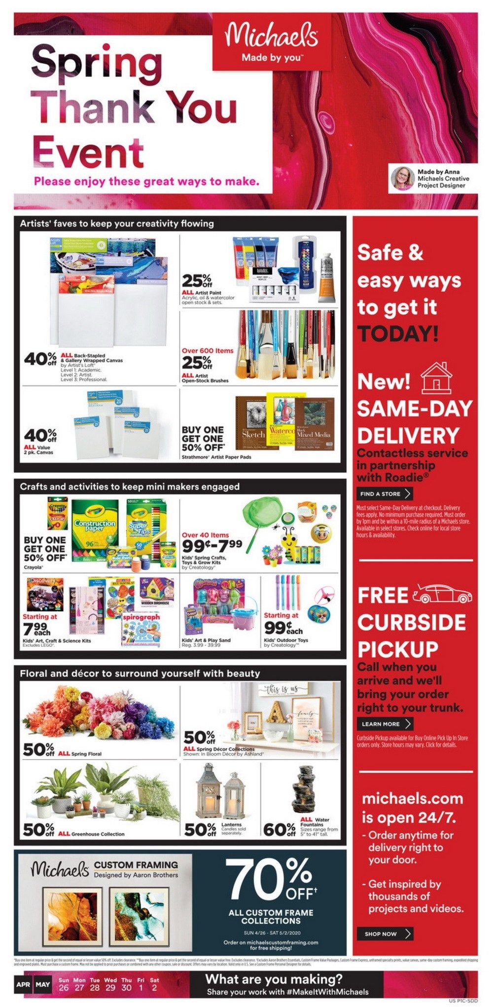 Michaels Weekly Ad Apr 26 – May 02, 2020