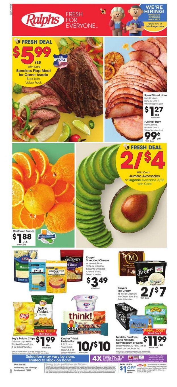 Ralphs Weekly Ad Apr 1 – Apr 7, 2020
