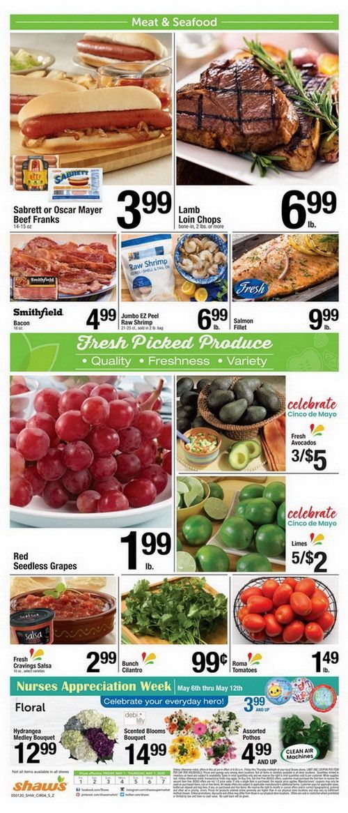 Shaw's Weekly Ad May 01 – May 07, 2020