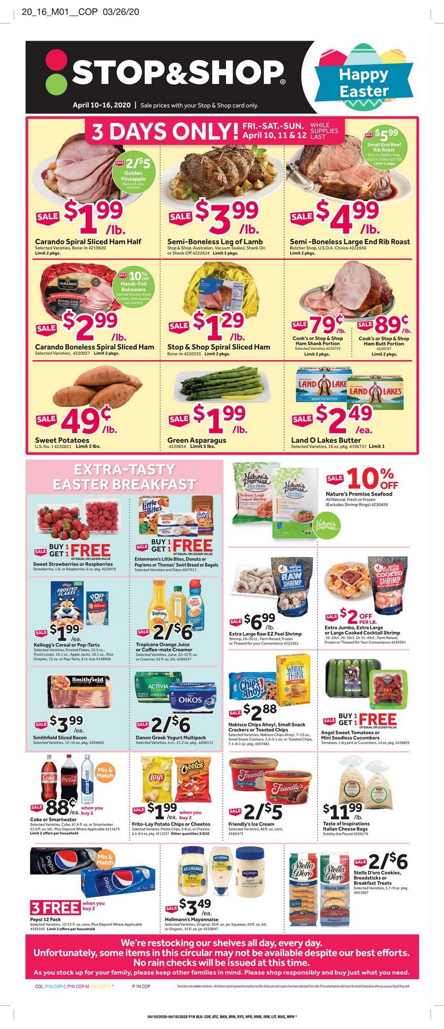Stop & Shop Weekly Ad Apr 10 – Apr 16, 2020