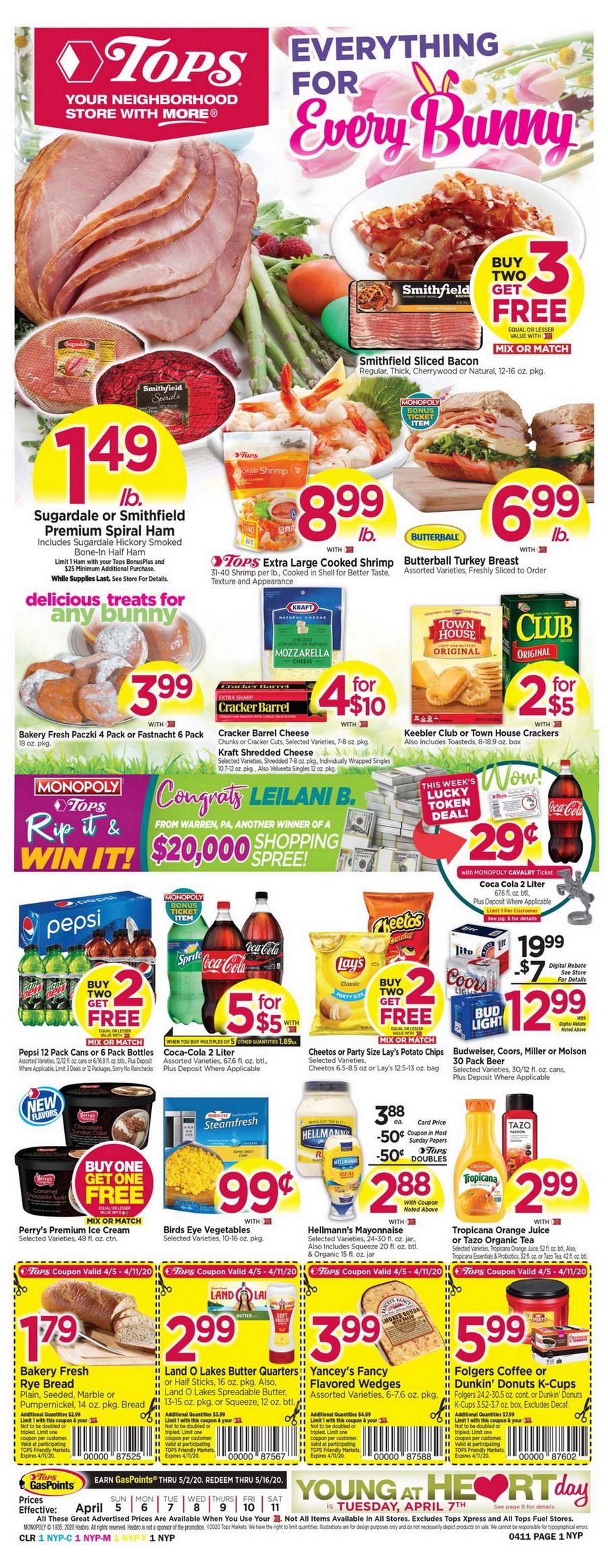 Tops Weekly Circular Apr 05 – Apr 11, 2020