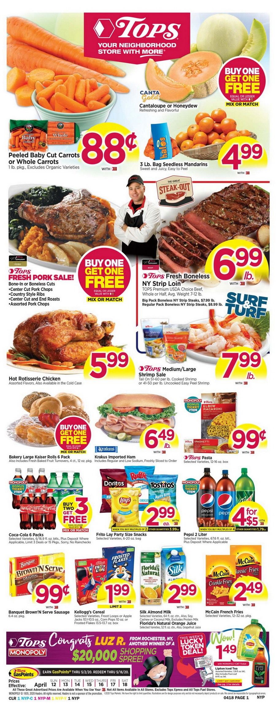 Tops Weekly Circular Apr 12 – Apr 18, 2020