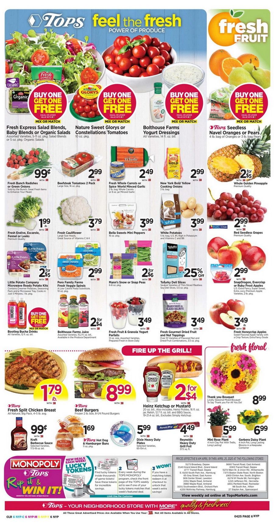 Tops Weekly Circular Apr 19 – Apr 25, 2020