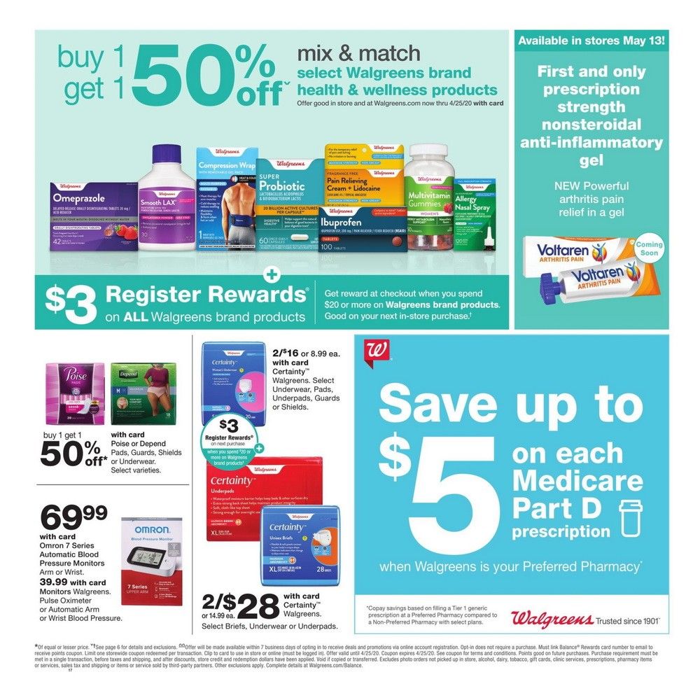 Walgreens Weekly Ad Apr 19 – Apr 25, 2020