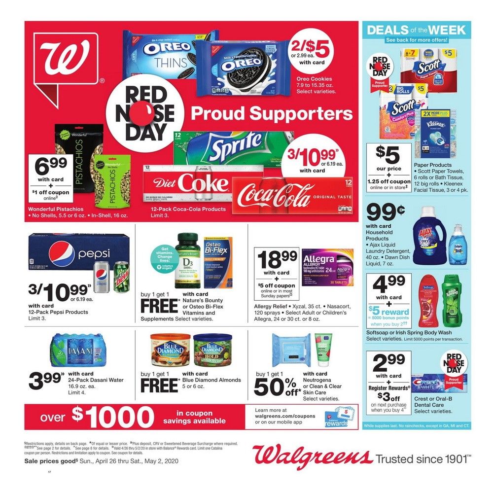 Walgreens Weekly Ad Apr 26 – May 02, 2020