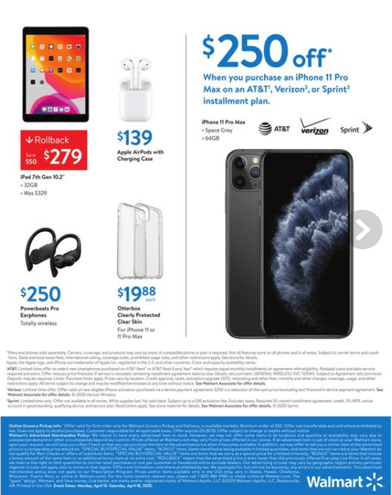 Walmart Weekly Ad Apr 13 – Apr 18, 2020