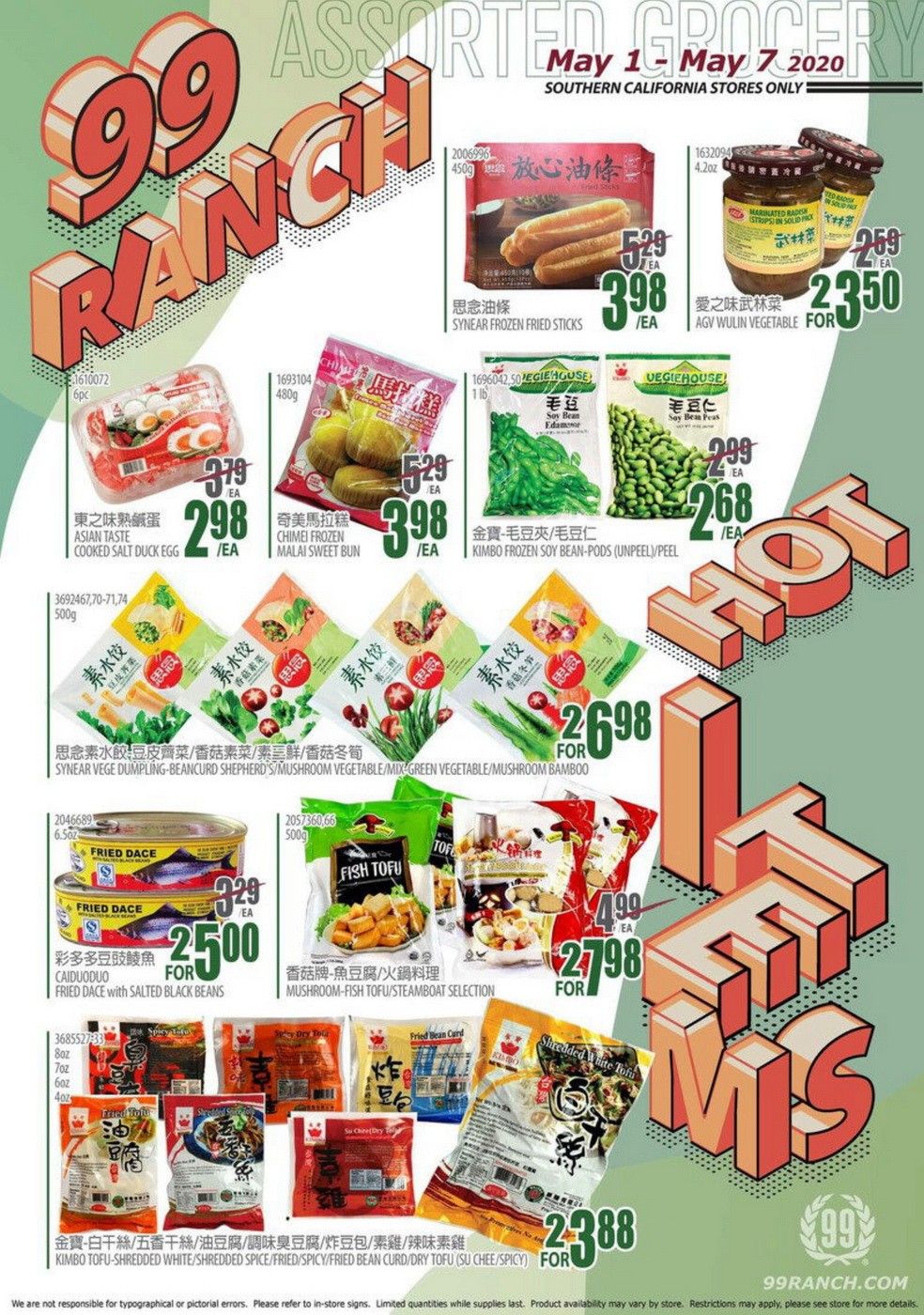 99 Ranch Market Weekly Ad May 01 – May 07, 2020