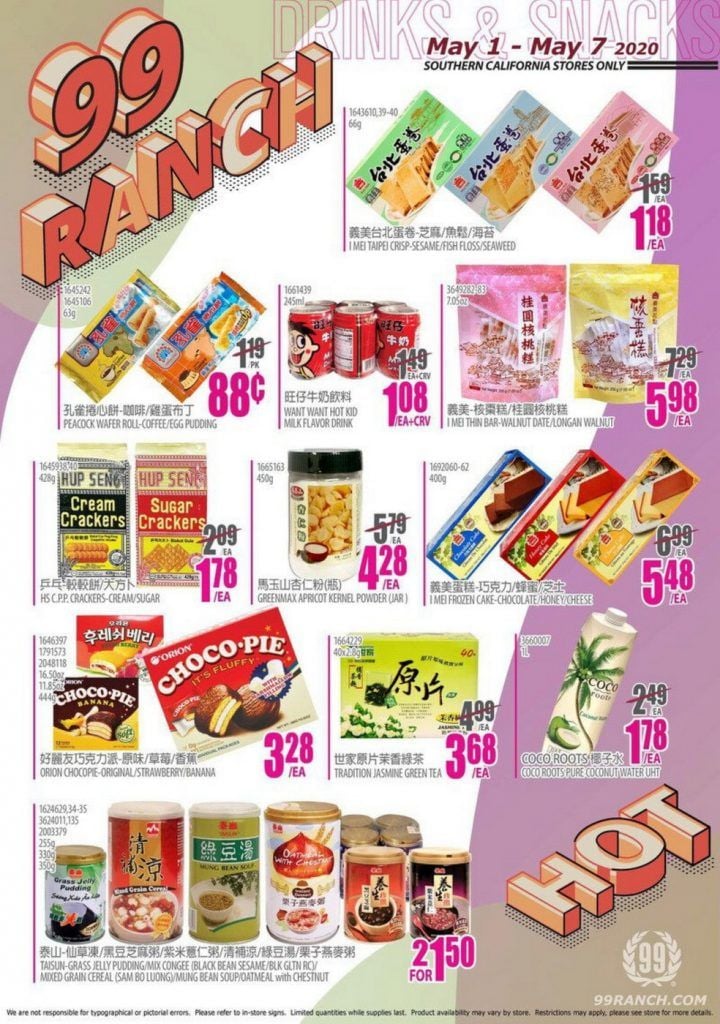 99 Ranch Market Weekly Ad May 01 – May 07, 2020