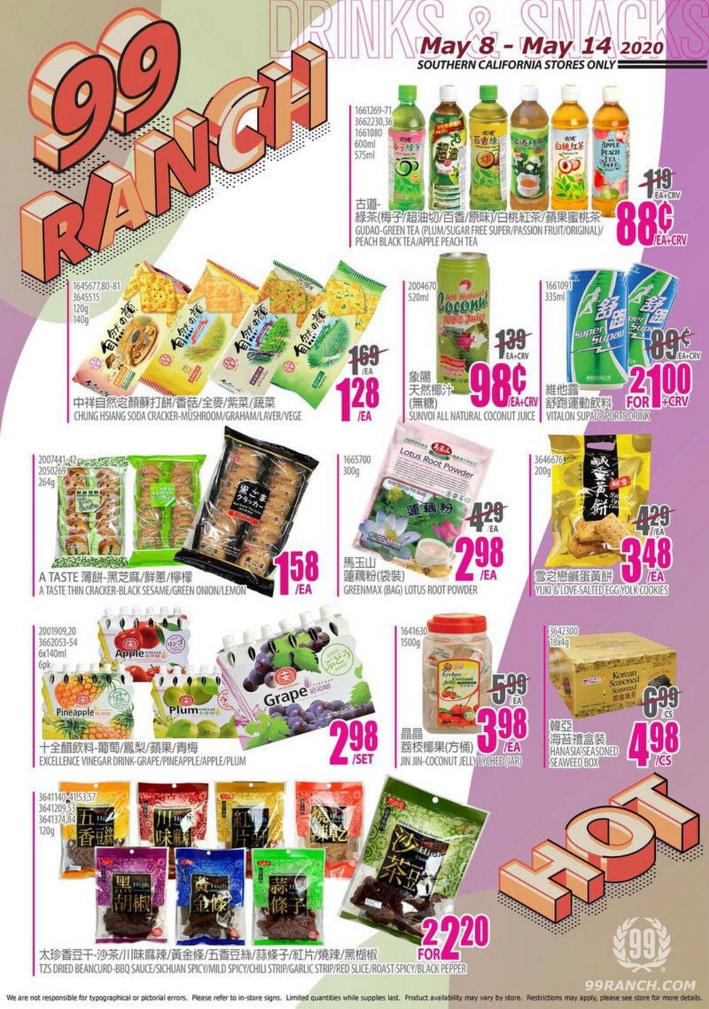 99 Ranch Market Weekly Ad May 08 – May 14, 2020