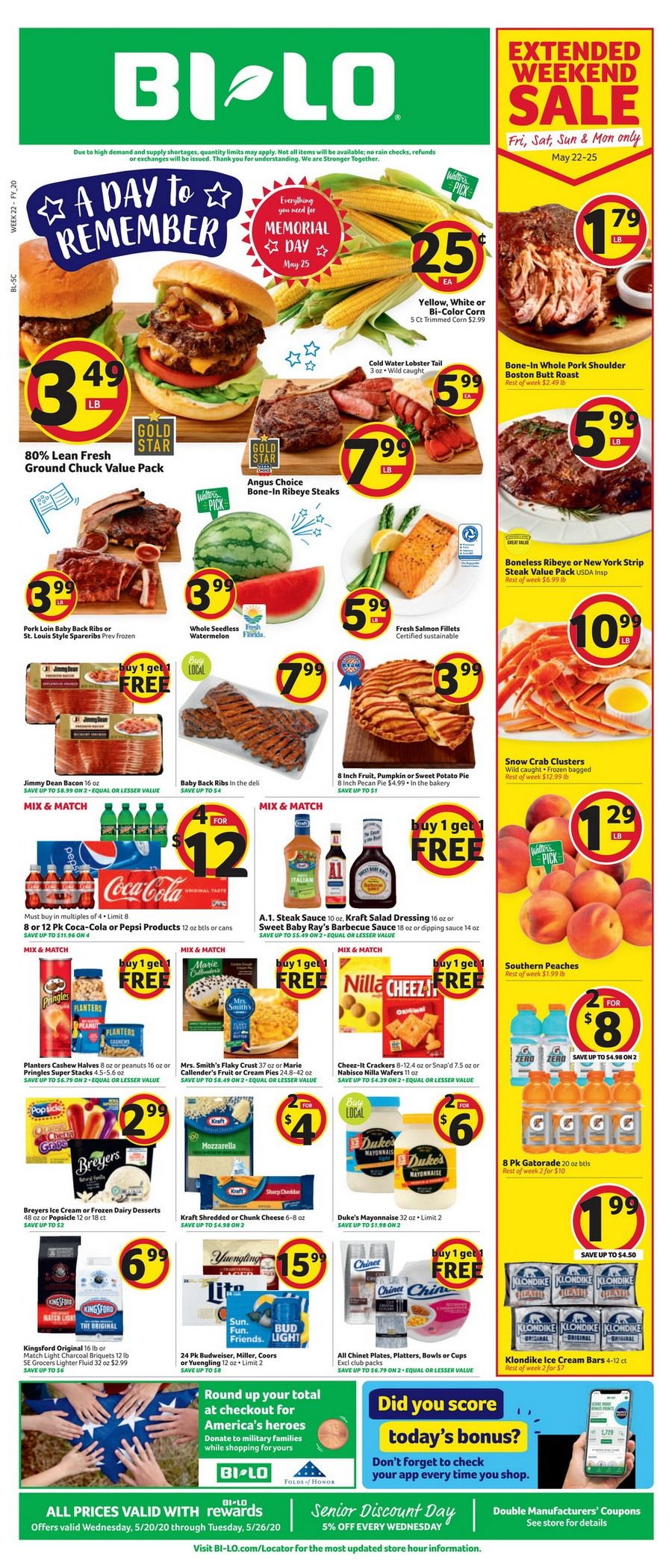 BI-LO Weekly Circular May 20- May 26, 2020