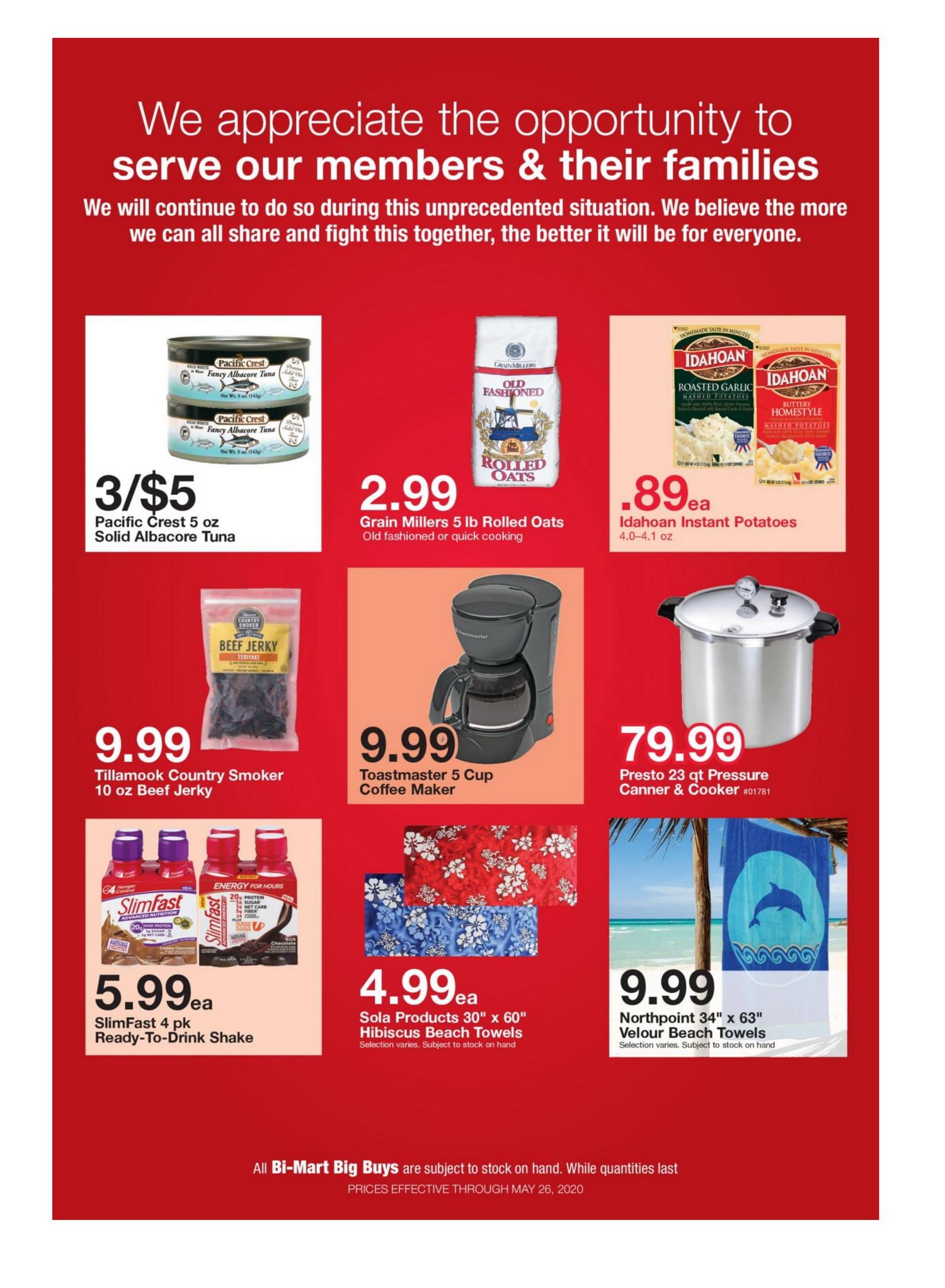 Bi-Mart Weekly Ad May 13 – May 26, 2020
