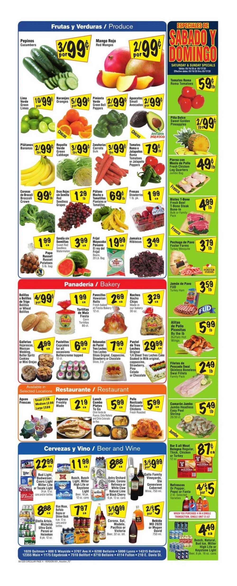 Fiesta Mart Weekly Ad May 13– May 19, 2020