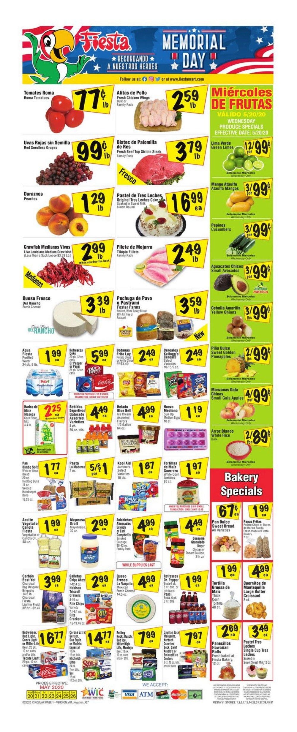 Fiesta Mart Weekly Ad May 20– May 26, 2020