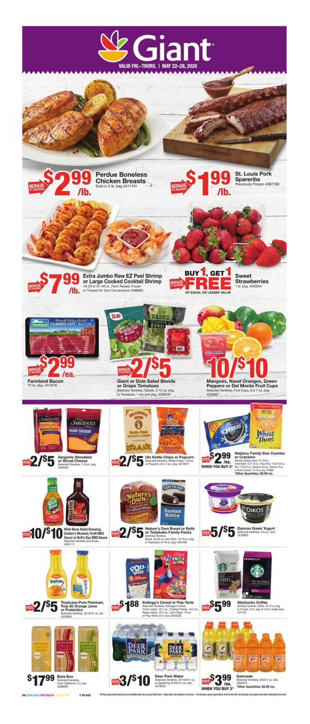 Giant Food Weekly Ad May 22 – May 28, 2020