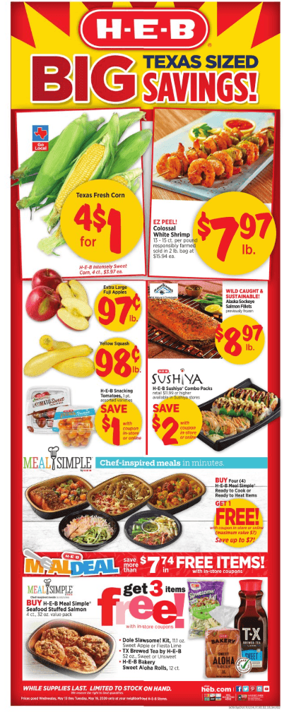 HEB Weekly Ad May 13 – May 19, 2020