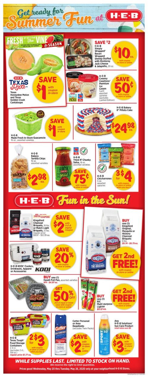 HEB Weekly Ad May 20 – May 26, 2020