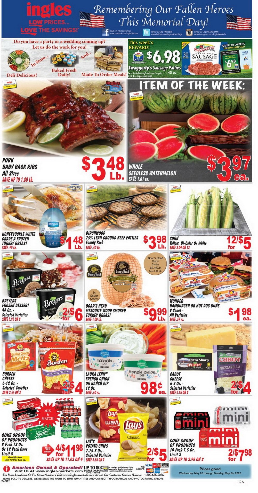 Ingles Weekly Flyer May 20 – May 26, 2020