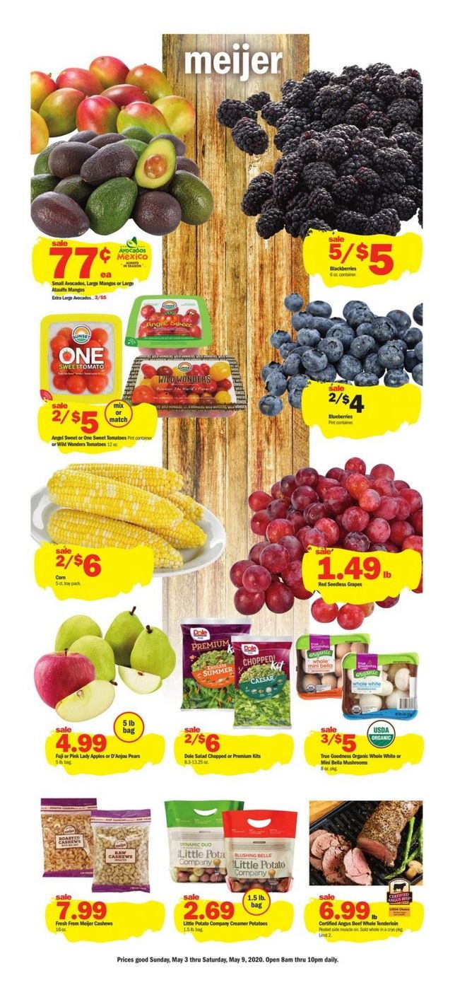 Meijer Weekly Ad May 03 – May 09, 2020