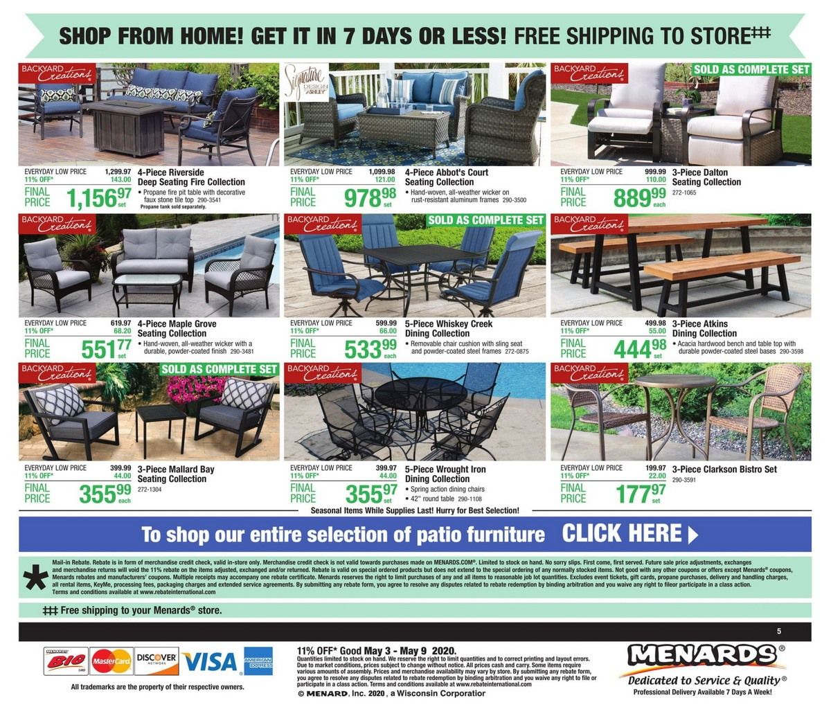 Menards Weekly Ad May 03 – May 09, 2020