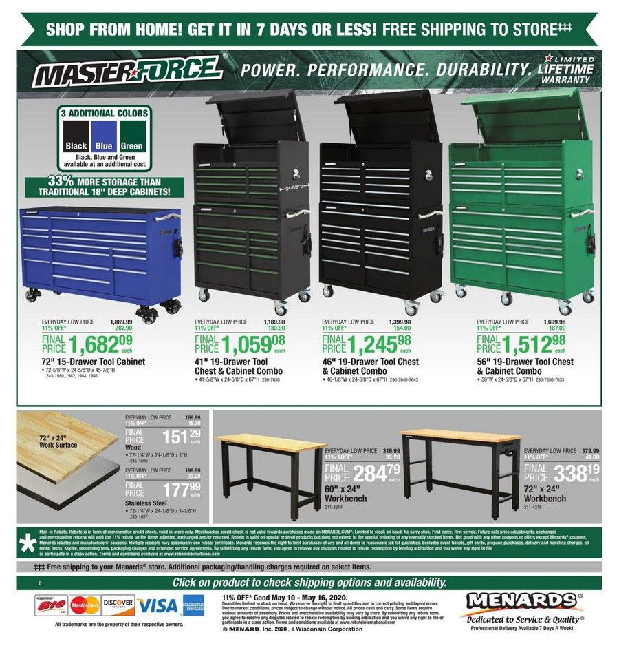 Menards Weekly Ad May 10 – May 16, 2020