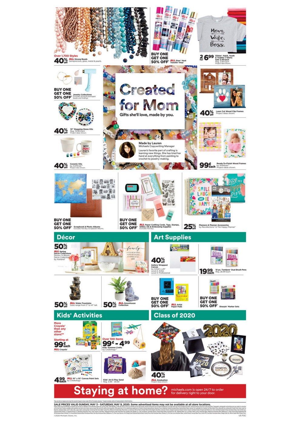 Michaels Weekly Ad May 03 – May 09, 2020