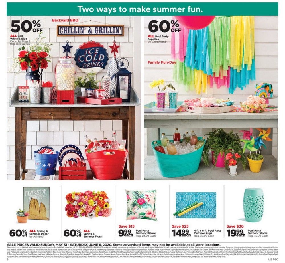 Michaels Weekly Ad May 31 – Jun 06, 2020