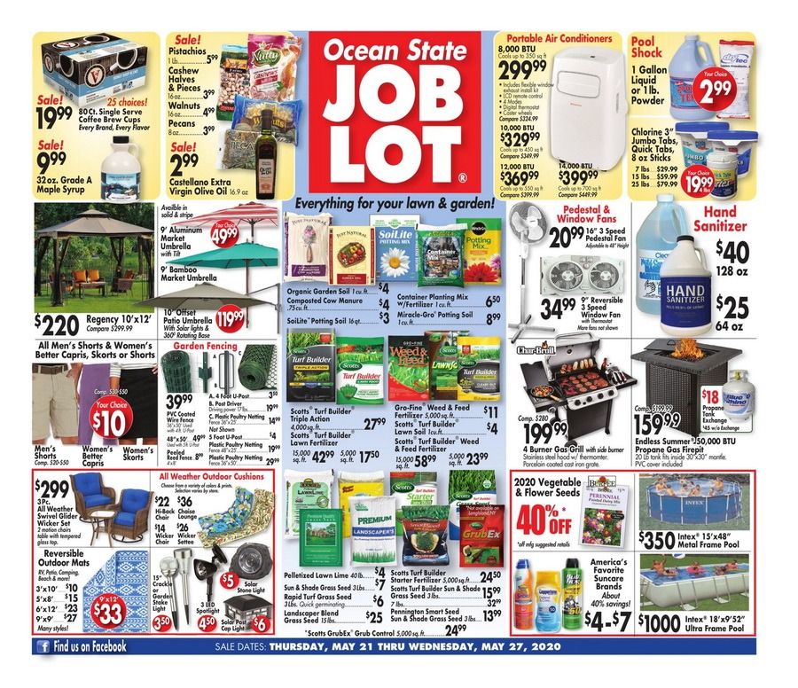 Ocean State Job Lot Weekly Ad May 21 – May 27, 2020