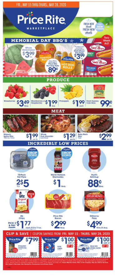 Price Rite Weekly Ad May 15 – May 28, 2020