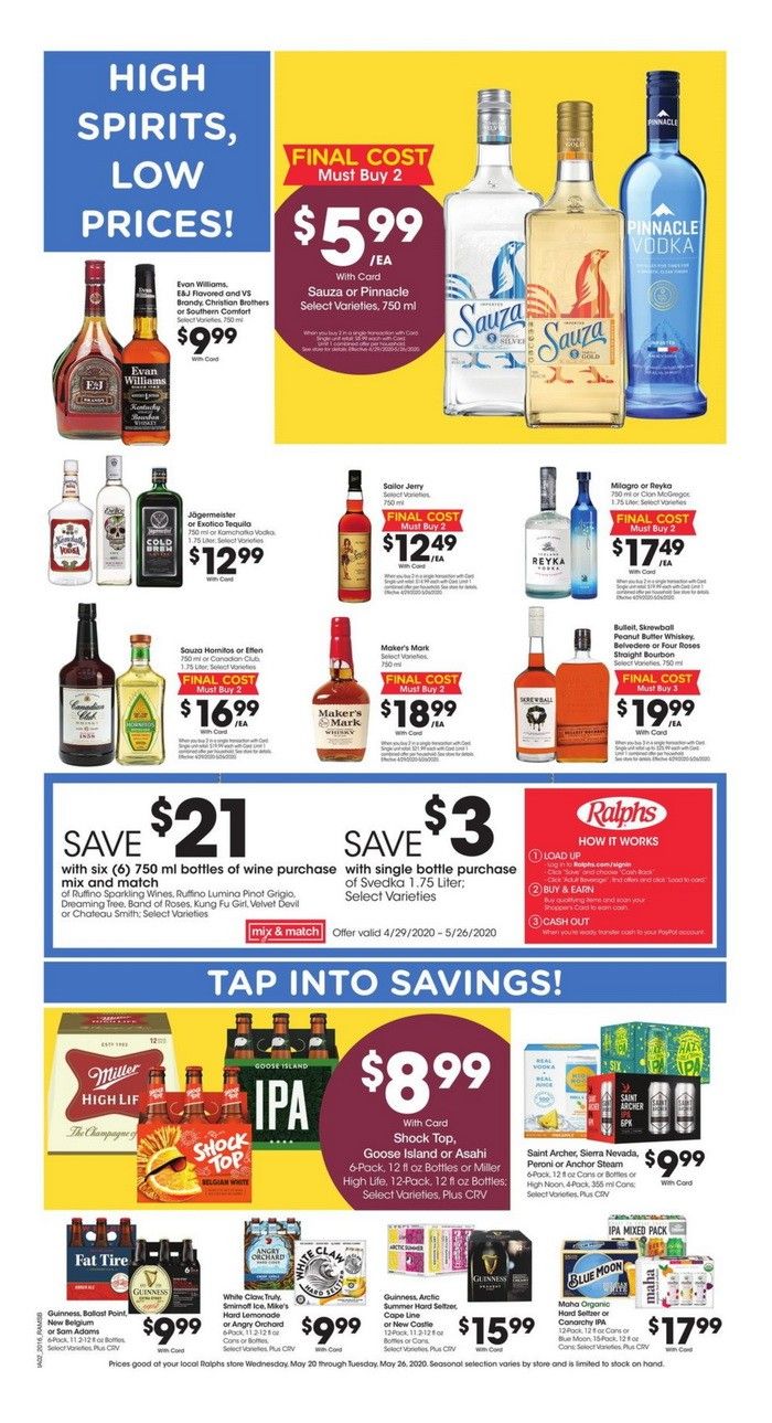 Ralphs Weekly Ad May 20 – May 26, 2020