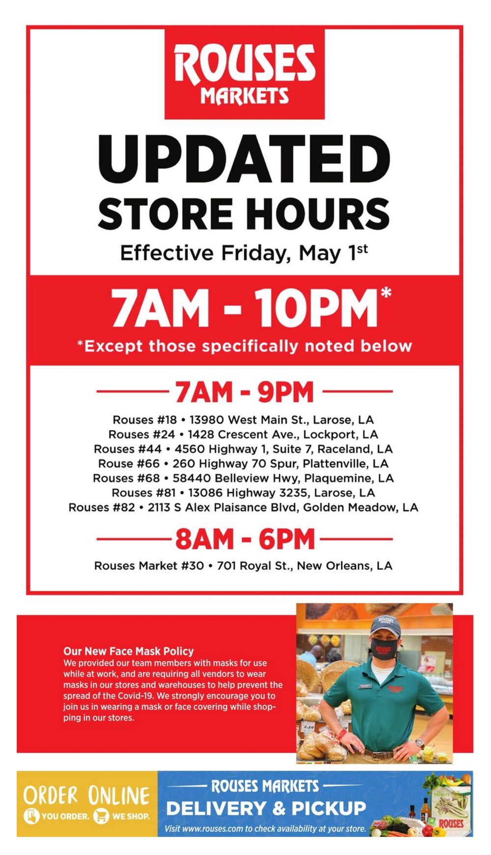Rouses Weekly Ad May 06 – May 13, 2020