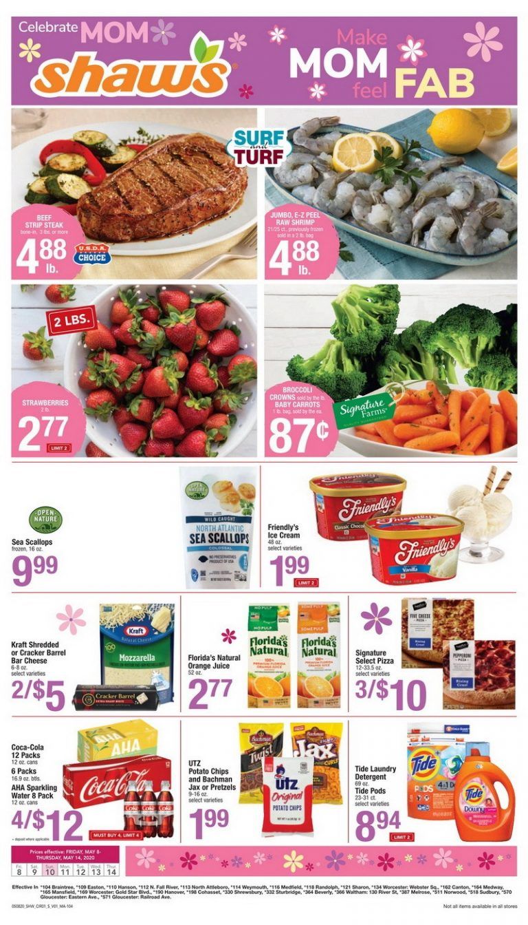 Shaw's Weekly Ad May 08 – May 14, 2020