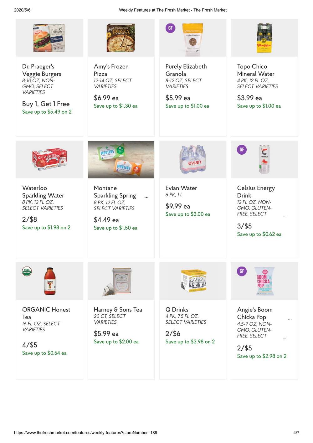 The Fresh Market Weekly Specials May 06 – May 12, 2020