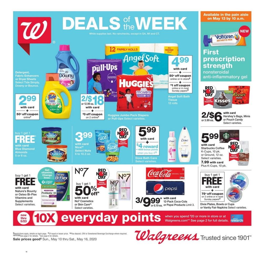 Walgreens Weekly Ad May 10 – May 16, 2020