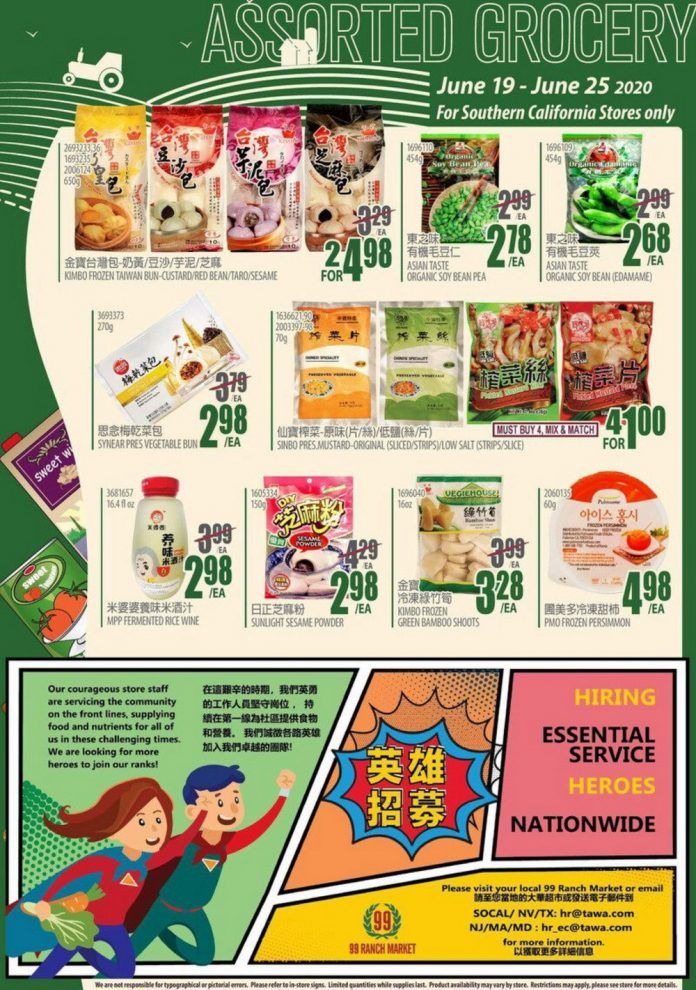 99 Ranch Market Weekly Ad Jun 19 – Jun 25, 2020