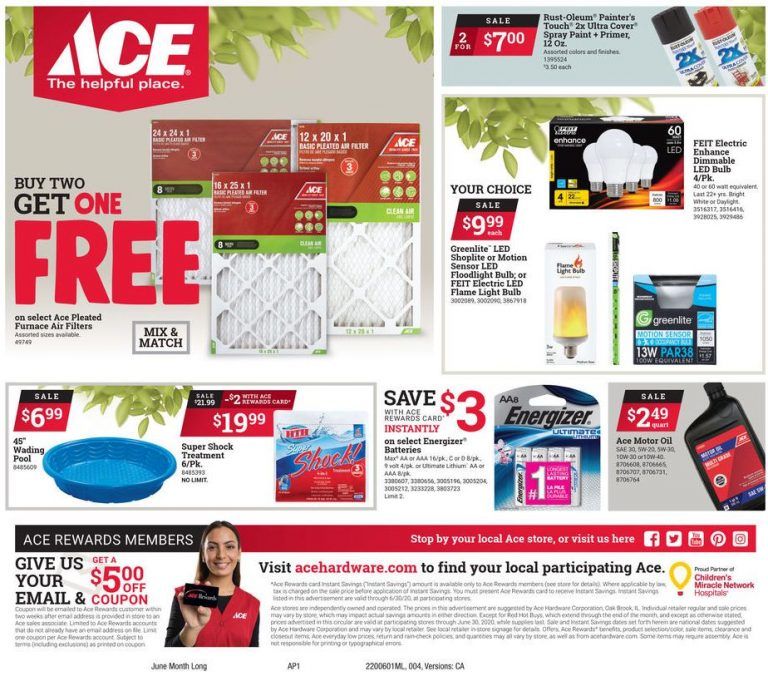 ACE Hardware Weekly Ad Jun 01 – Jun 30, 2020