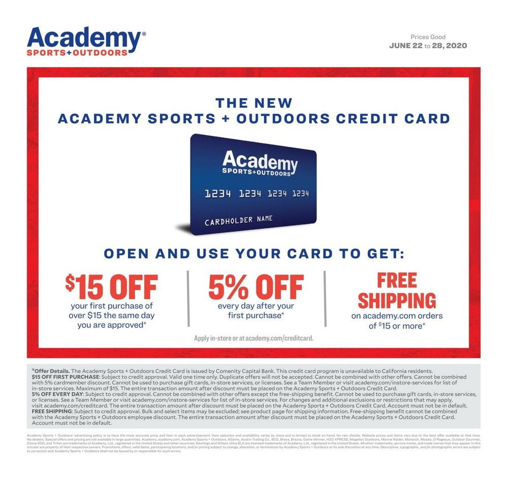 Academy Sports + Outdoors Weekly Ad June 22 – June 28, 2020