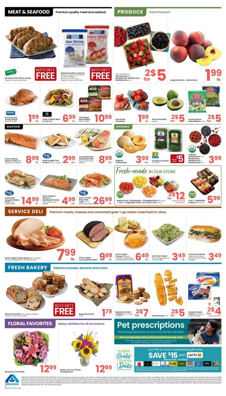 Albertsons Weekly Ad June 10 – June 16, 2020
