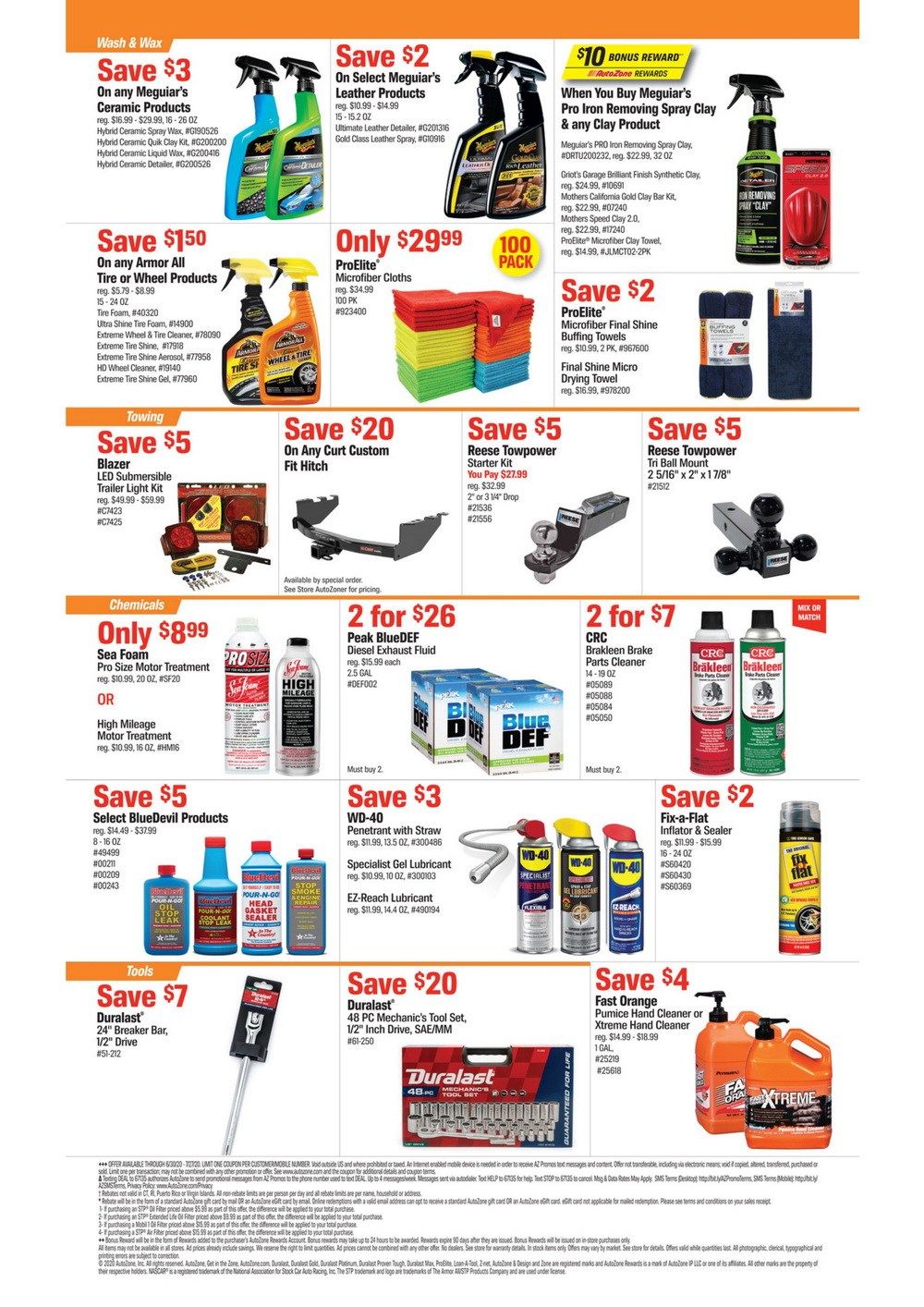 AutoZone Monthly Circular June 30 – July 27, 2020