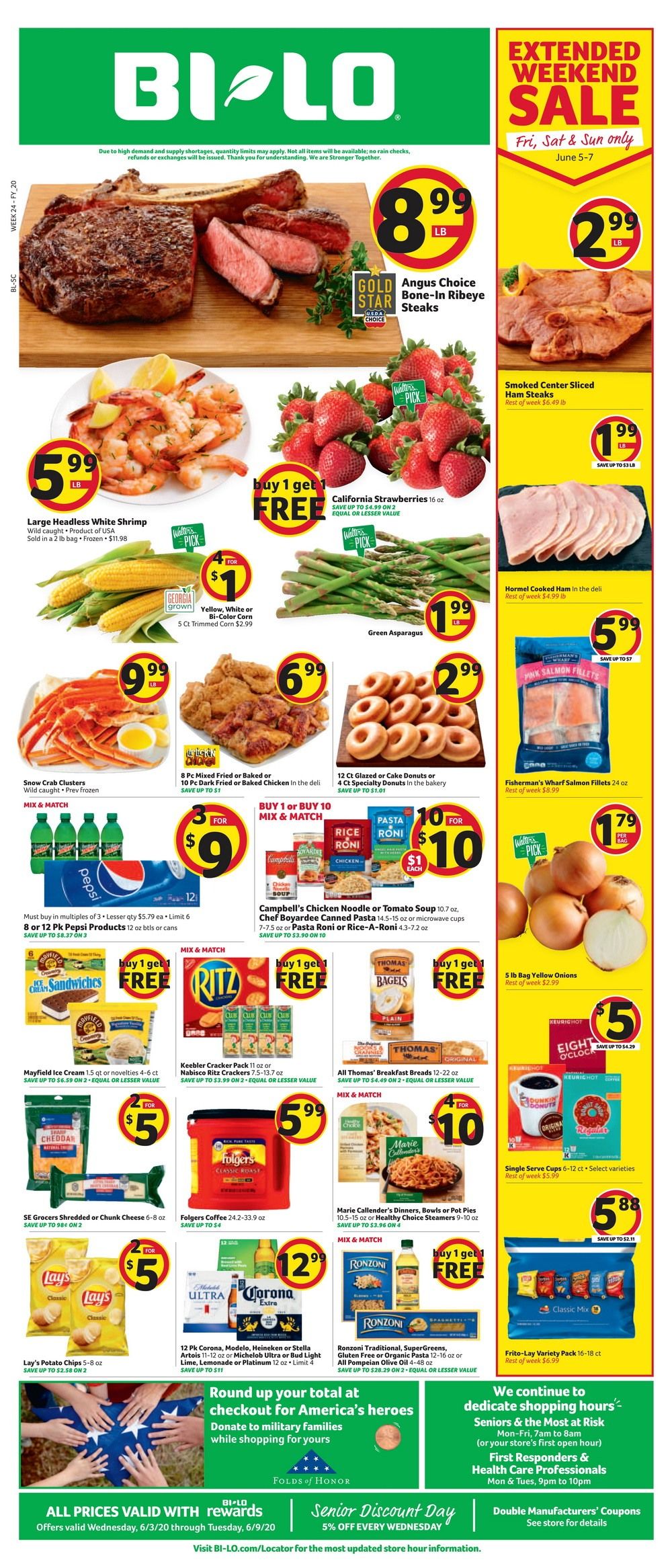 BI-LO Weekly Circular June 03- June 09, 2020