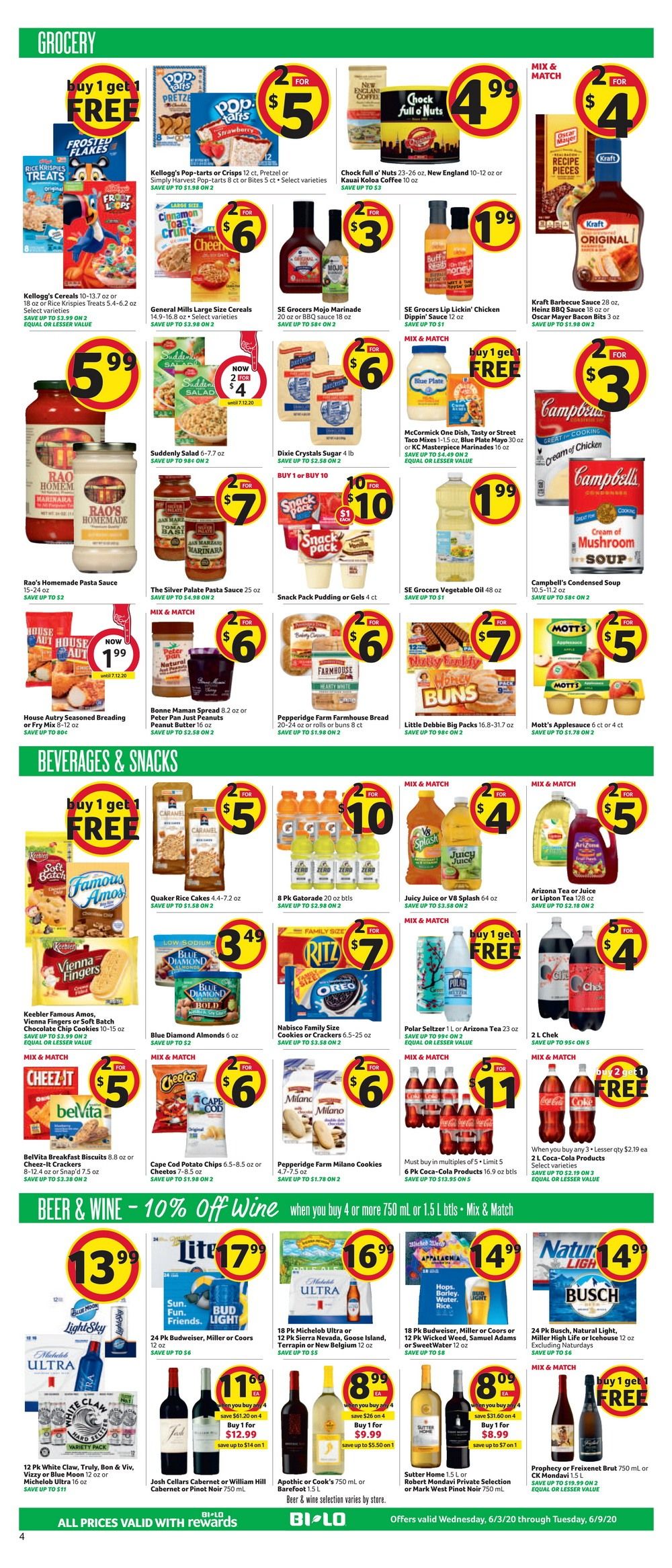 BI-LO Weekly Circular June 03- June 09, 2020