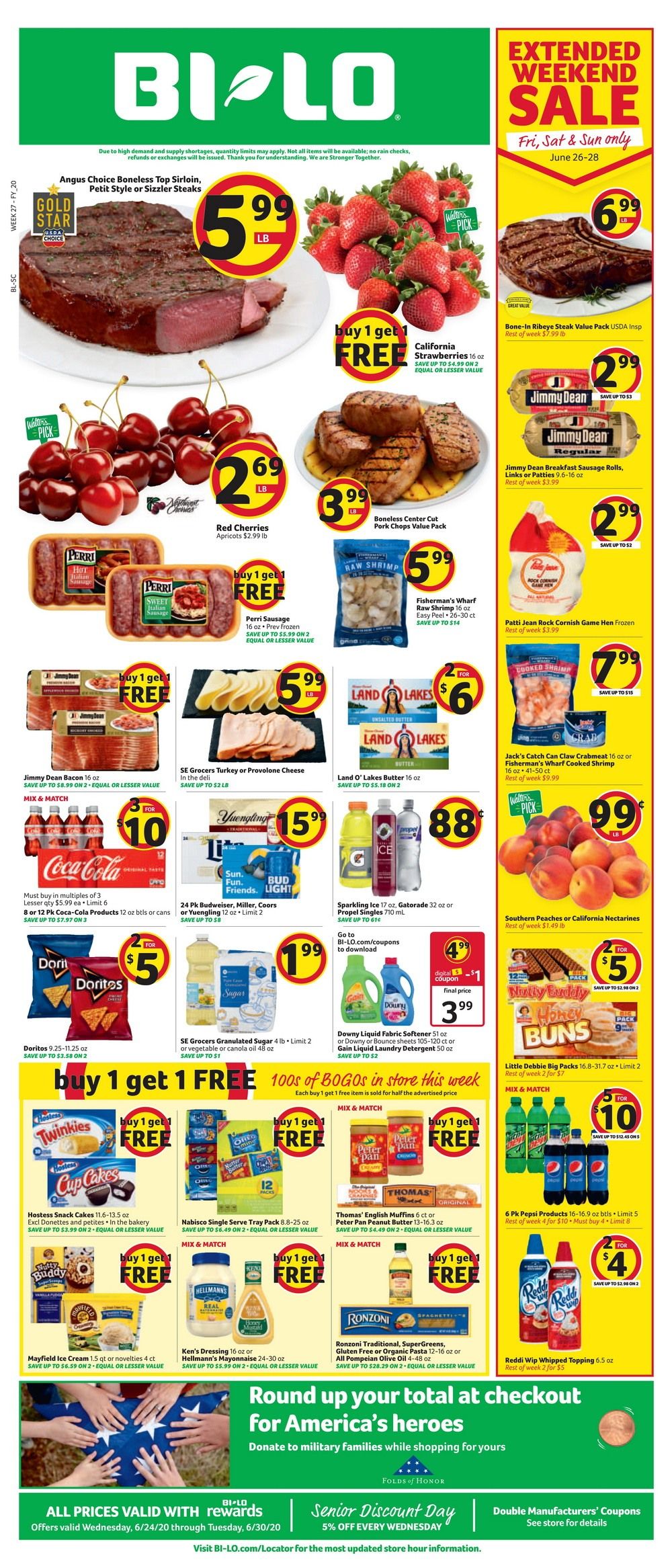 BI-LO Weekly Circular June 24- June 30, 2020
