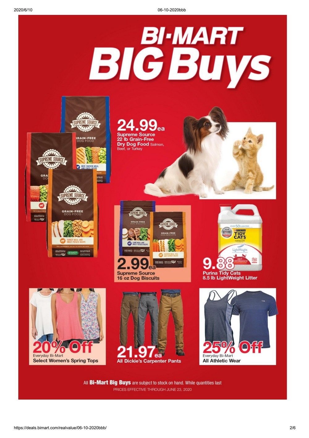 Bi-Mart Weekly Ad Jun 10 – Jun 23, 2020