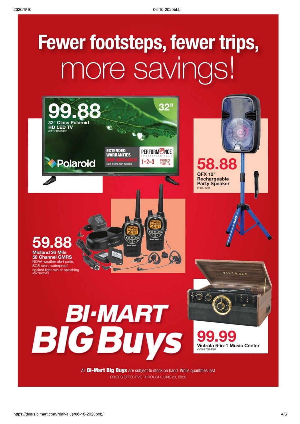 Bi-Mart Weekly Ad Jun 10 – Jun 23, 2020