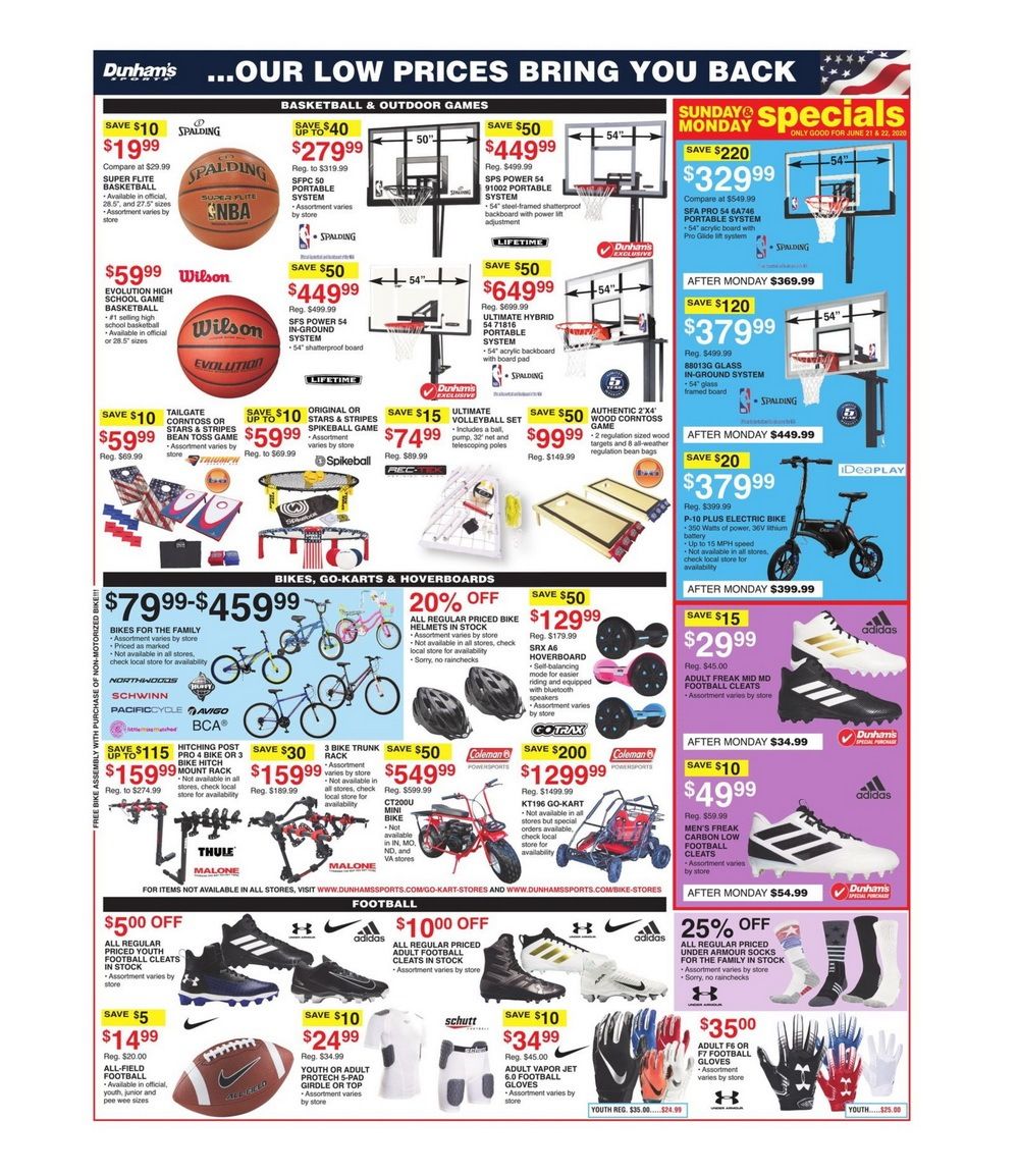 Dunham's Sports Weekly Ad June 20 – June 25, 2020