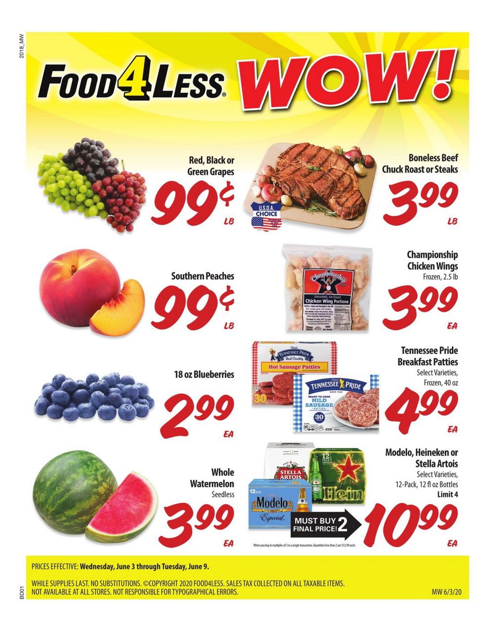 Food 4 Less Weekly Ad Jun 03 – Jun 09, 2020
